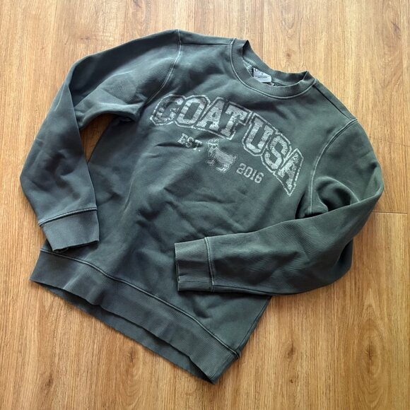 Goat Usa | Sweaters | Goat Usa Long Sleeve Graphic Crewneck Sweatshirt ...